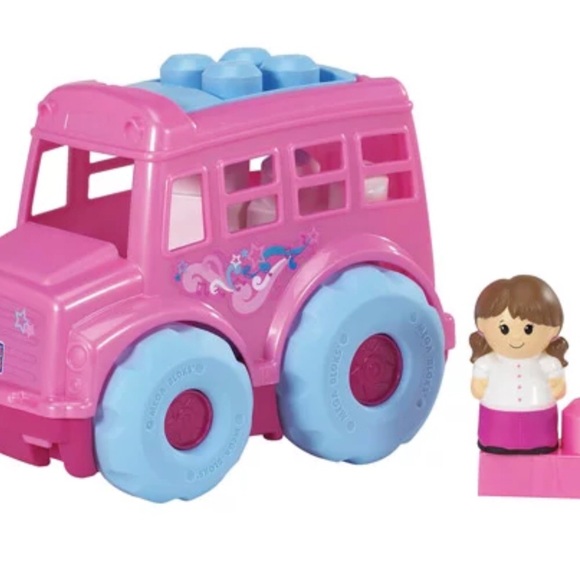 Mega Bloks | Toys | Mega Bloks Lil Pink Bus New Driver Bus Extra Mega ...